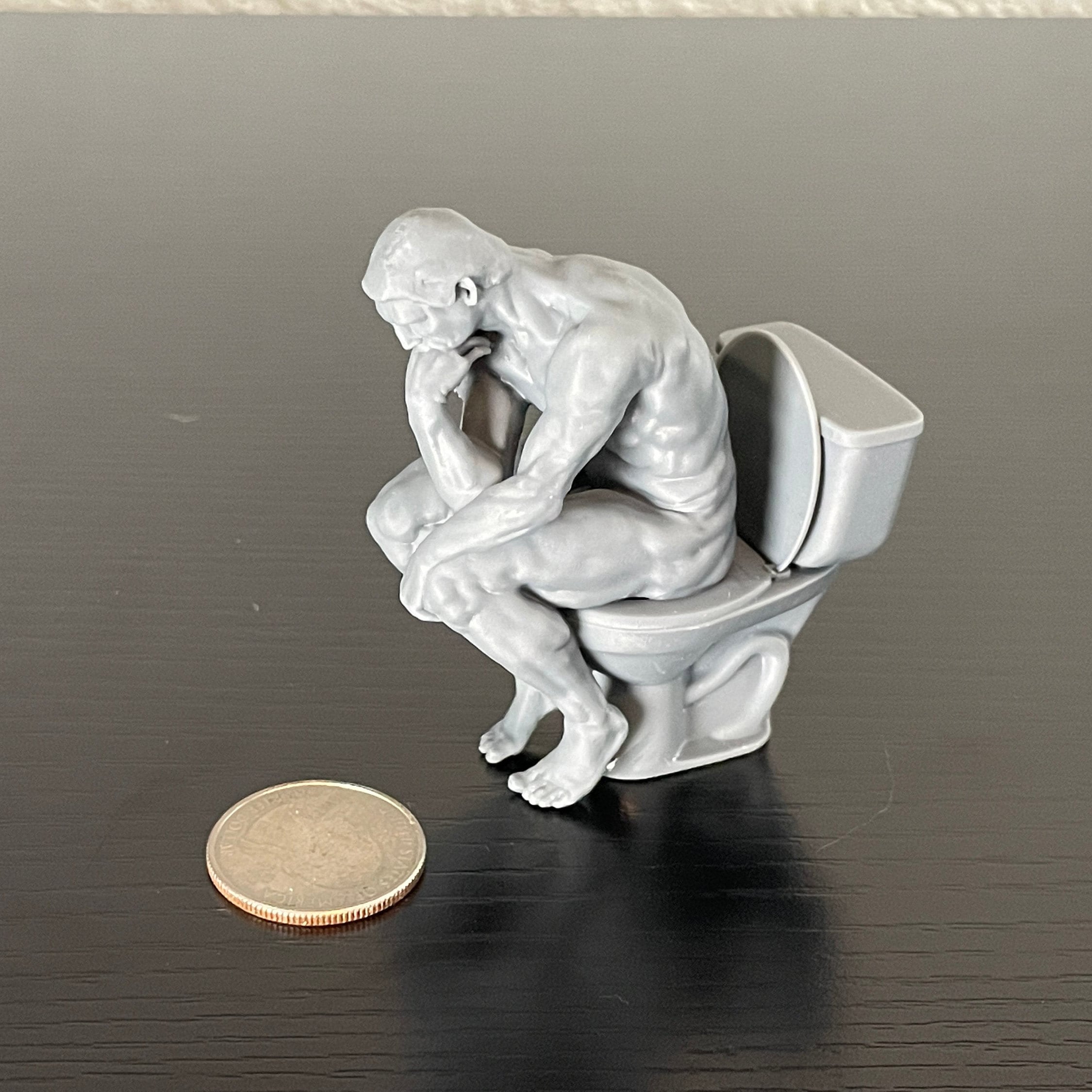 The Thinker Toilet Edition - Etsy Australia