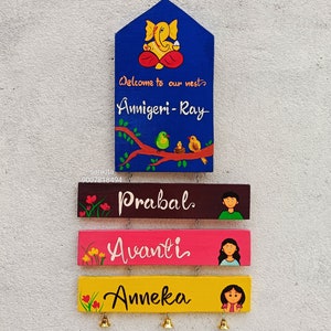 Wooden Nameplate, Hand Made Name Plate, Customised Nameplate, Gifts ...