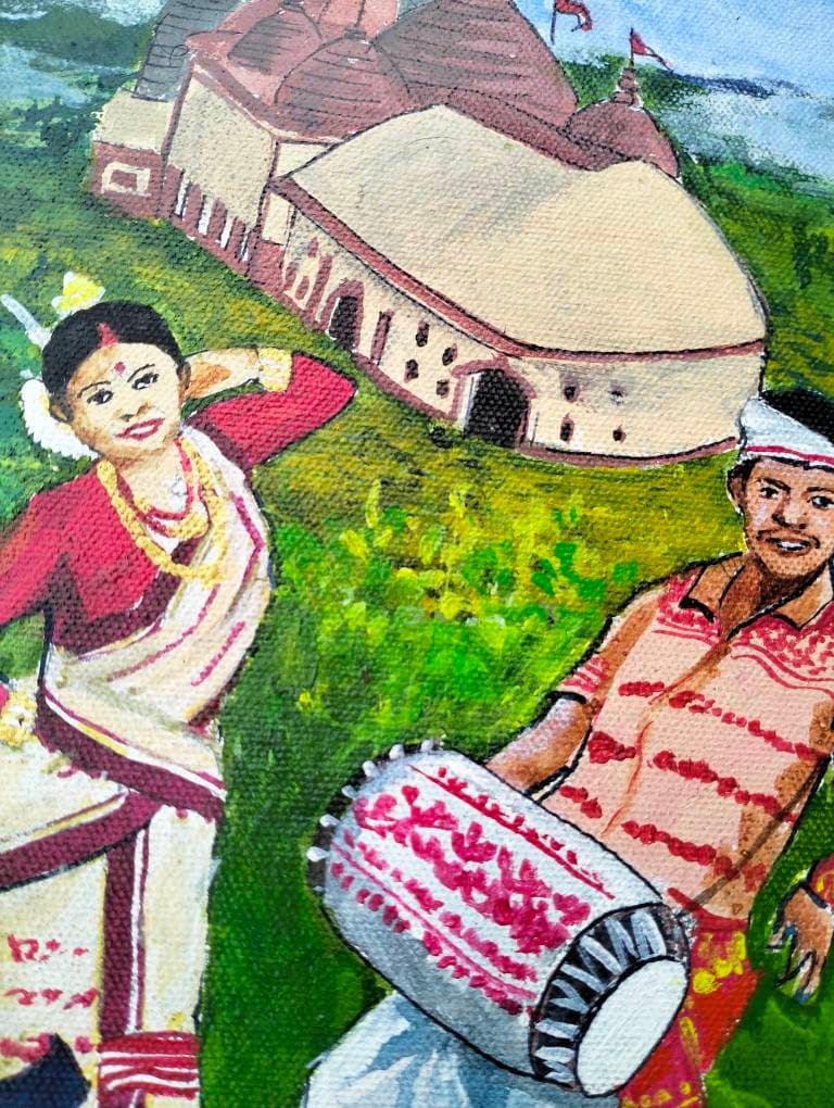 Bihu Festival Drawing