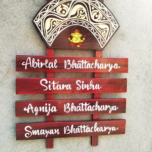 Wooden Nameplate, Hand Made Name Plate, Customised Nameplate, Gifts ...