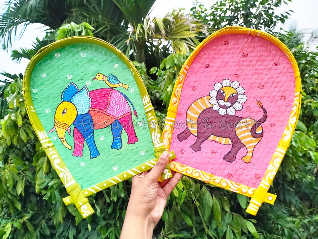 Set of 2 Gond Painting | Kulo Painting | Elephant Art | House Warming ...