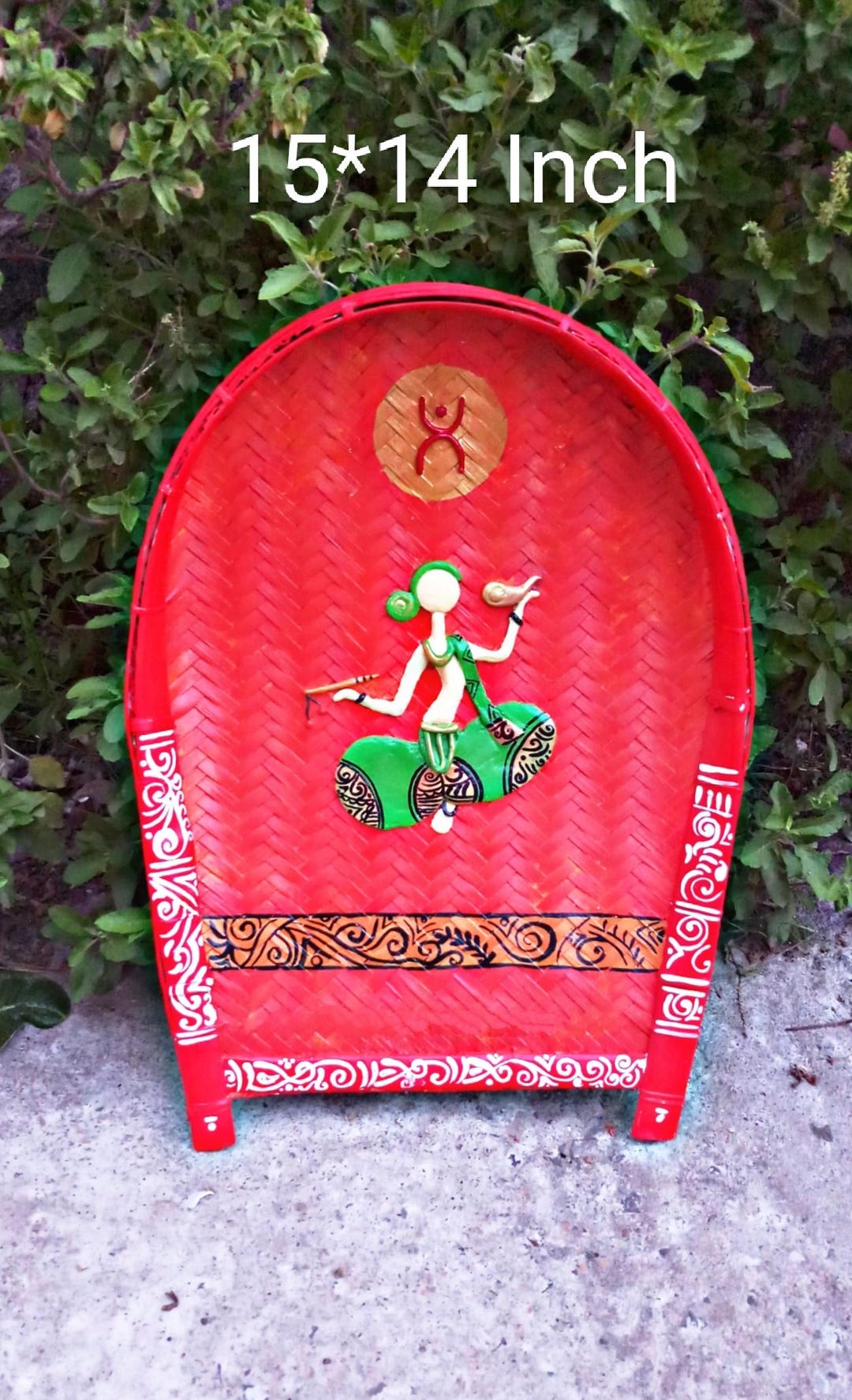 Hand Painted Kulo/ Wall Decor Art Piece / Hand Painted Wall Hanging ...