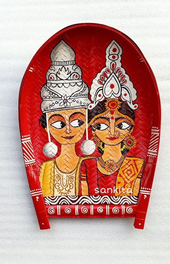 Bor Bou Handpainted Kulo / Bengali Wedding Kulo / Wedding Kulo - Etsy