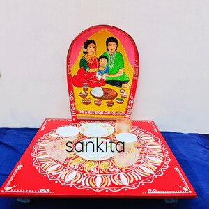 Annaprashan Set, Bengali Annaprashan Decoration, Mukhe Vat, Handpainted ...