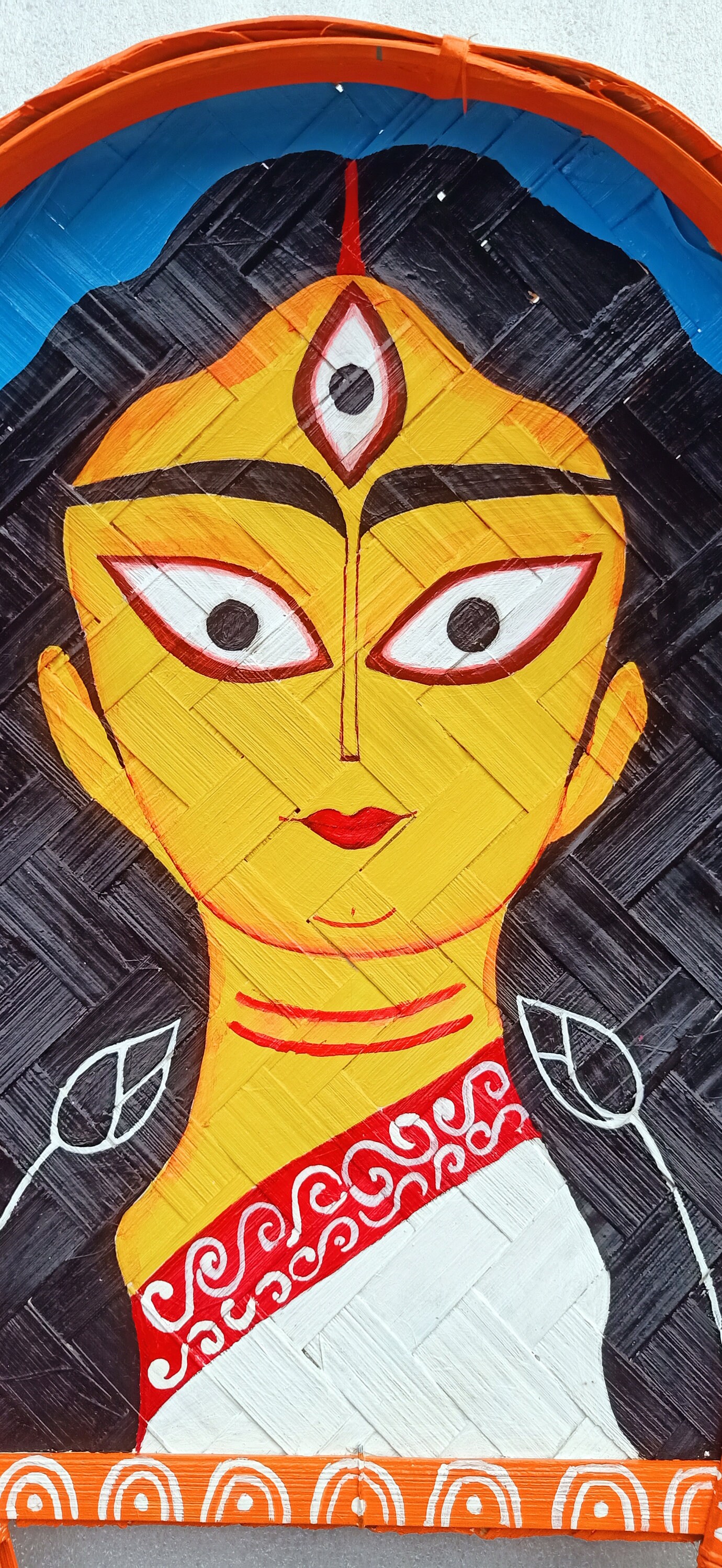 Set of 3 Hand Painted Decorative Kulo/durga Painting / Ma - Etsy