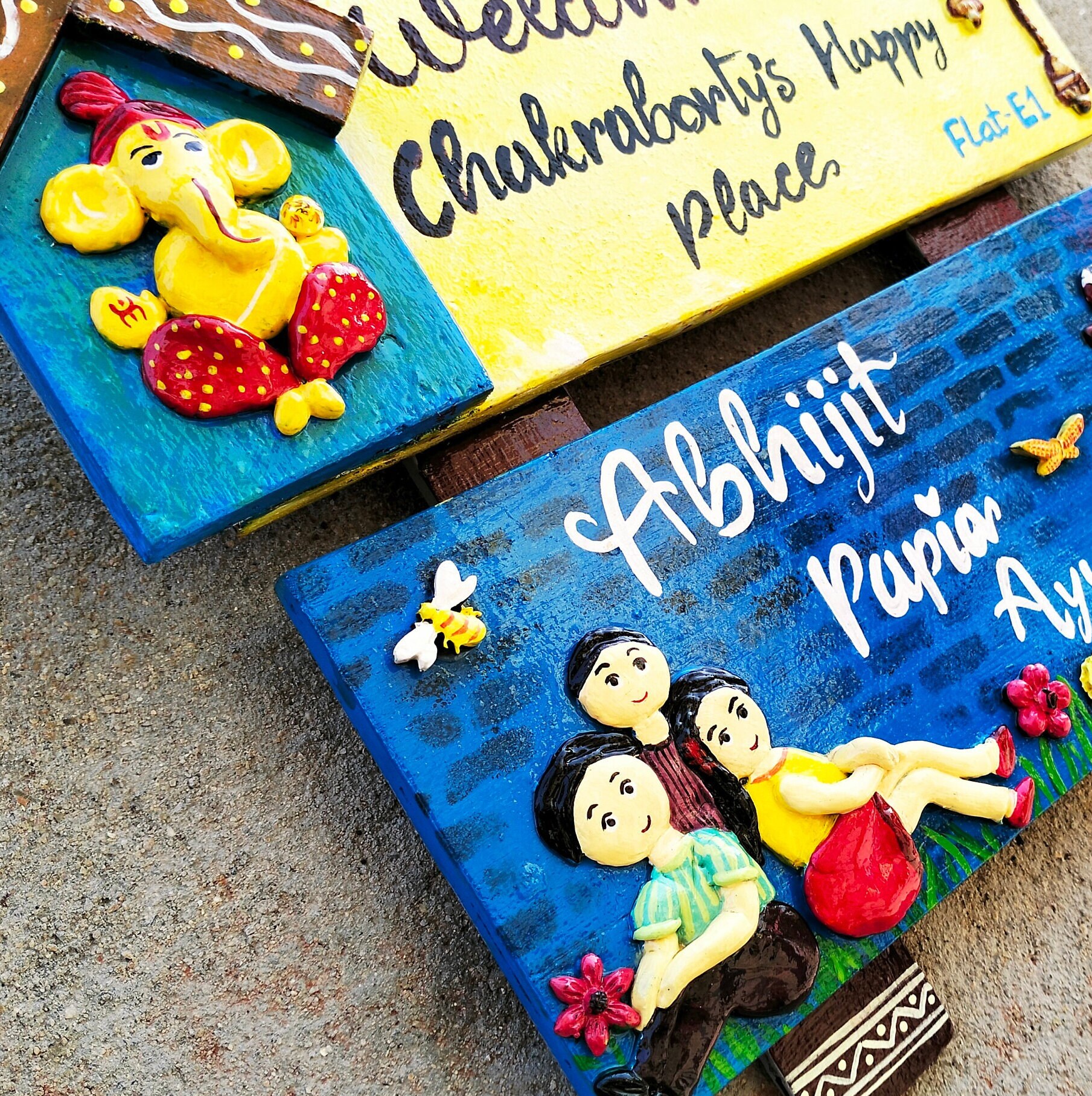 Wooden Nameplate,nameplate for Home, Handmade Nameplate, Wall Hanging ...