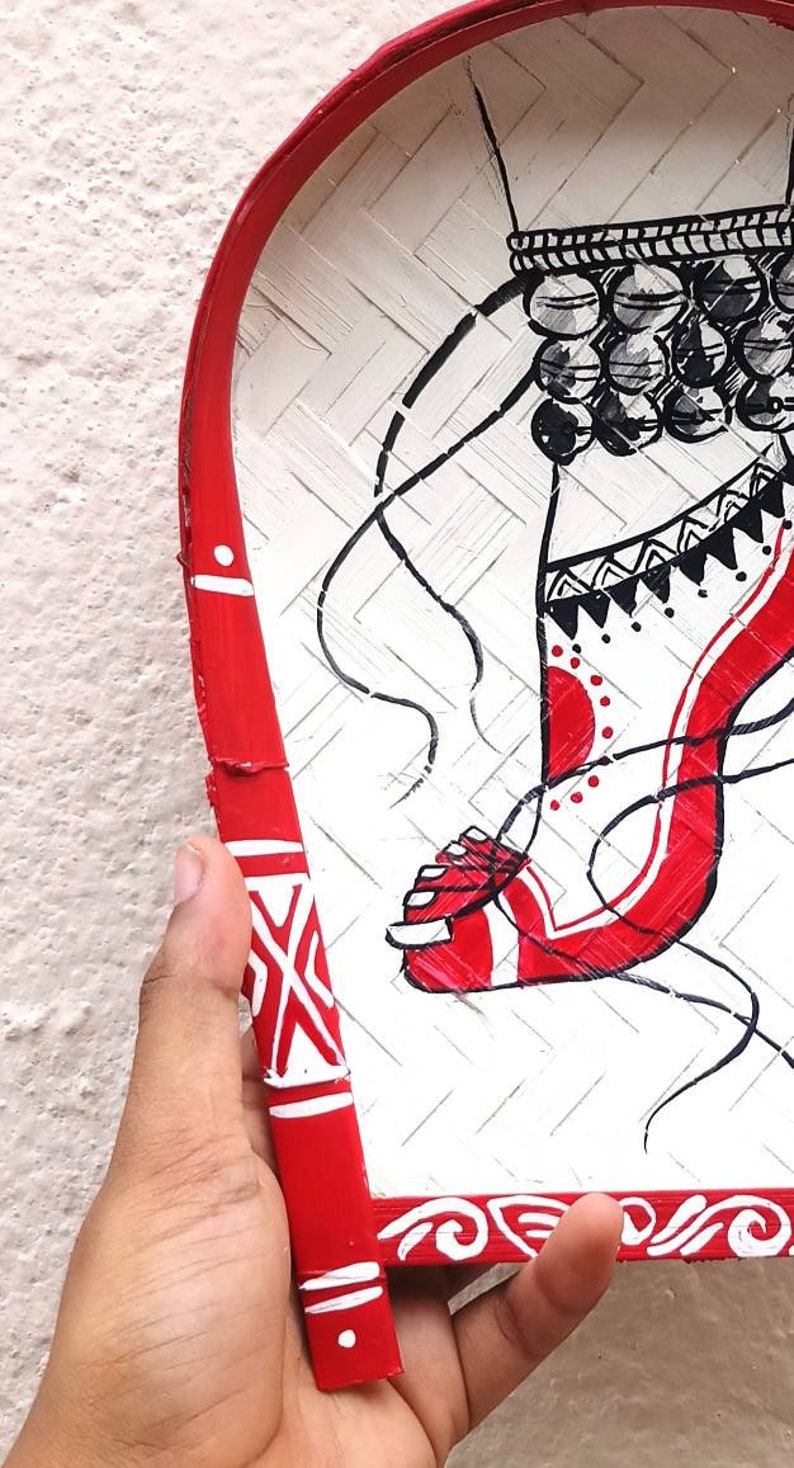 Set of 2 Mudra Hand Painted / Hand Painted Decorative Kulo / - Etsy