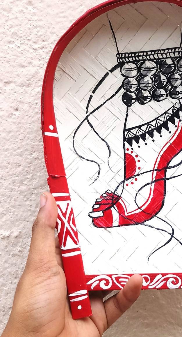 Set of 2 Mudra Hand Painted / Hand Painted Decorative Kulo / - Etsy