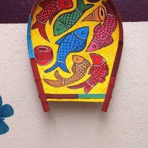 Fish Painting Kulo Art Wall Hanging,pingla Art, Santhal Art ,tribal Art ...