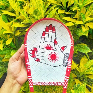Set of 2 Mudra Hand Painted / Hand Painted Decorative Kulo / Dancing ...