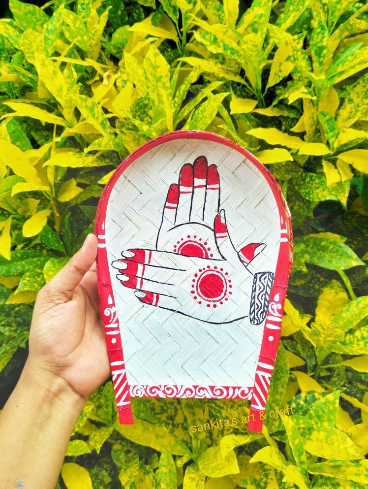 Set of 2 Mudra Hand Painted / Hand Painted Decorative Kulo / - Etsy