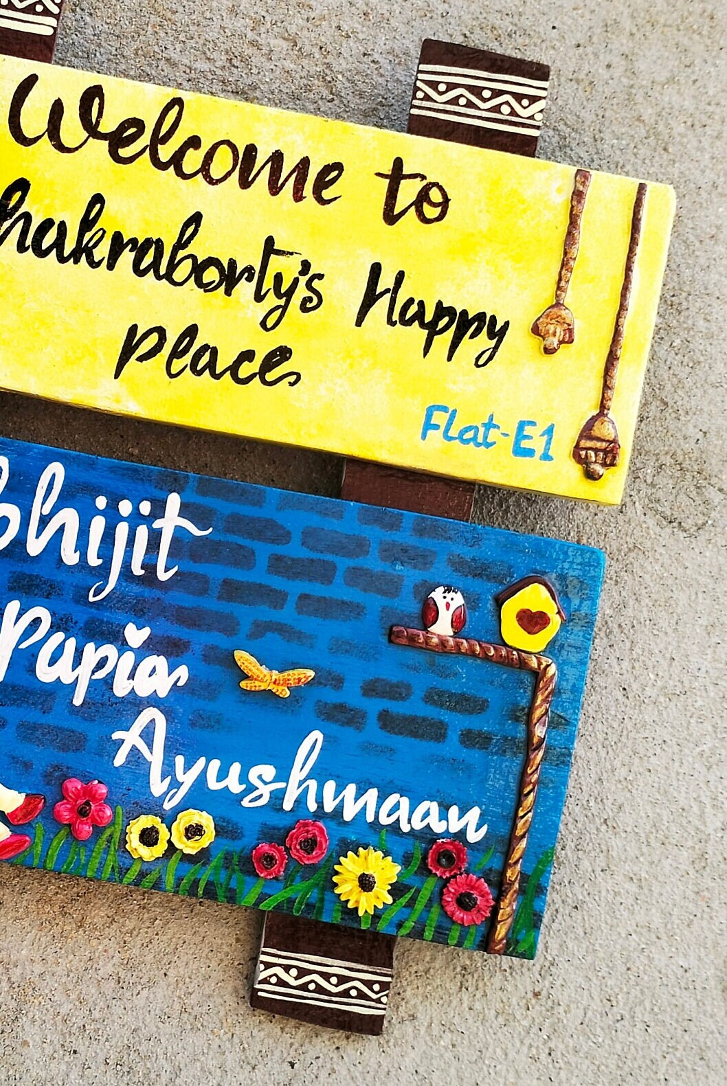 Wooden Nameplate,nameplate for Home, Handmade Nameplate, Wall Hanging ...