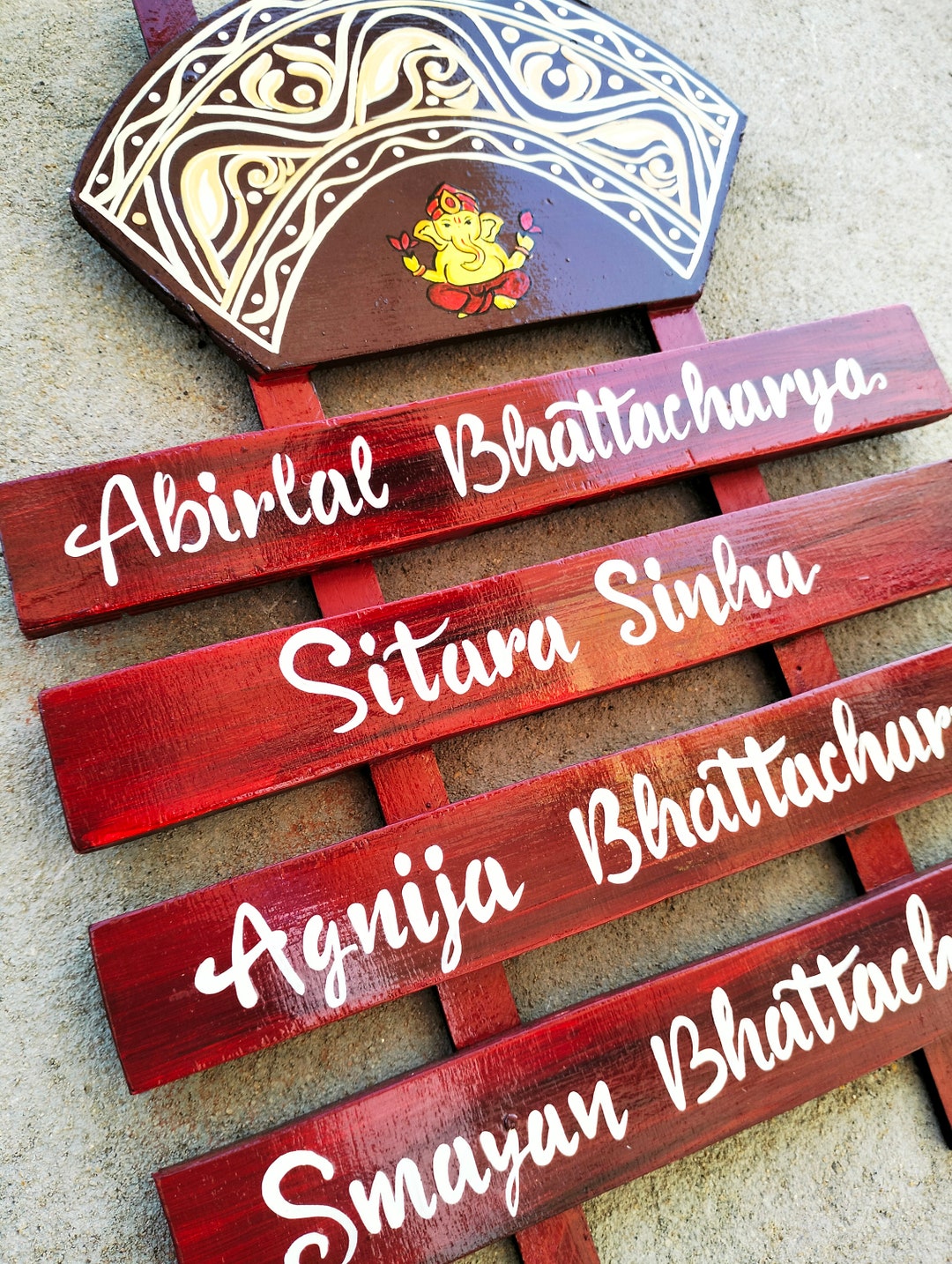 Wooden Nameplate, Hand Made Name Plate, Customised Nameplate, Gifts ...