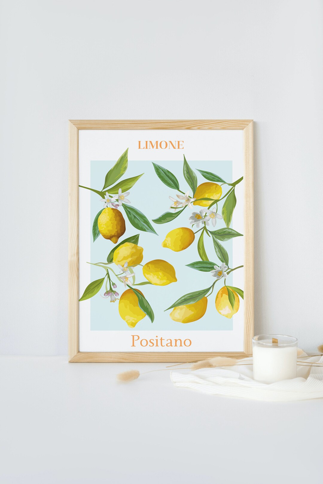 Positano Napoli Sorrento Italia Poster Limone Albero Costa D'amalfi ...