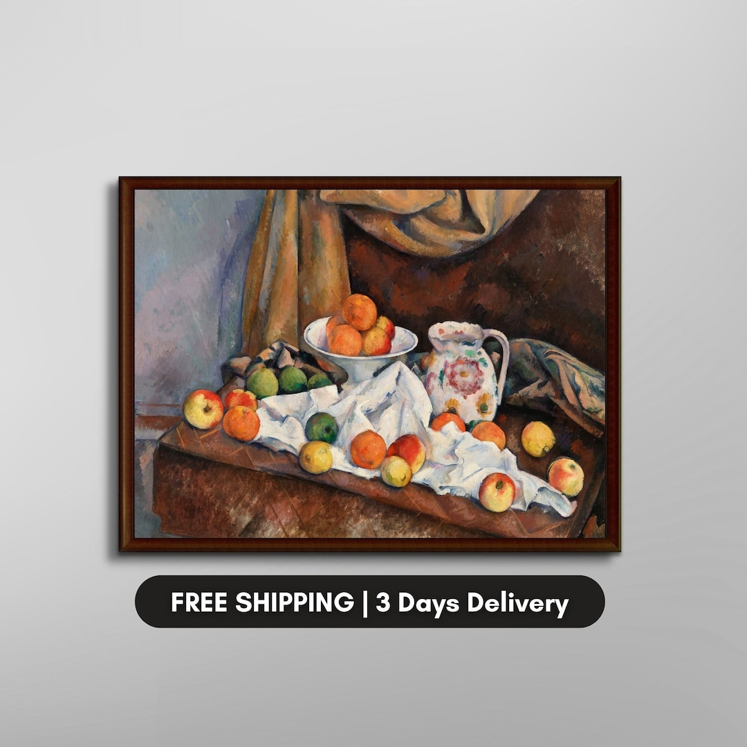Paul Cézanne Still Life Canvas Art Cézanne Wall Art Famous - Etsy