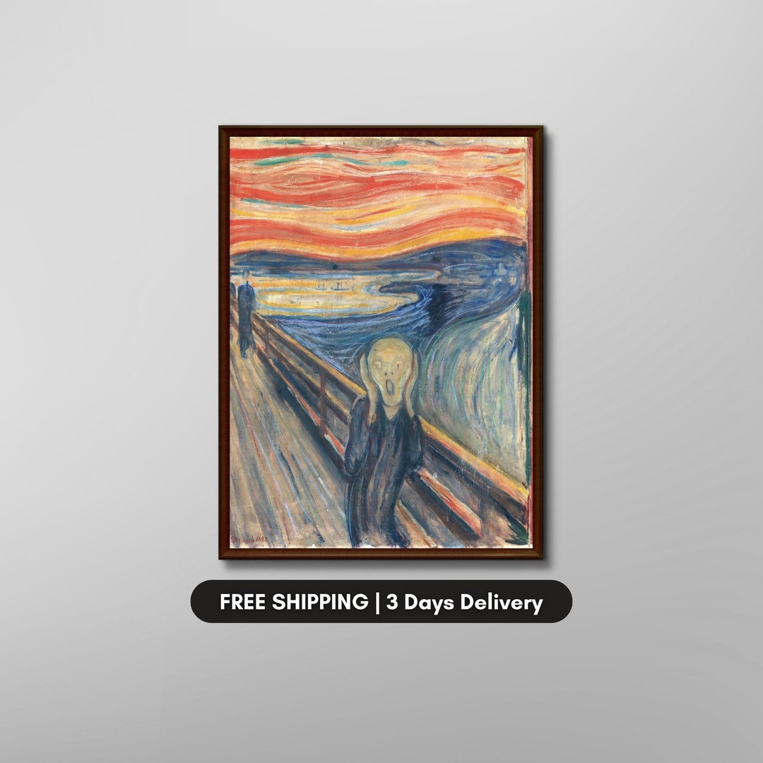 Edvard Munch the Scream Canvas Print, Munch Canvas, Expressionist ...