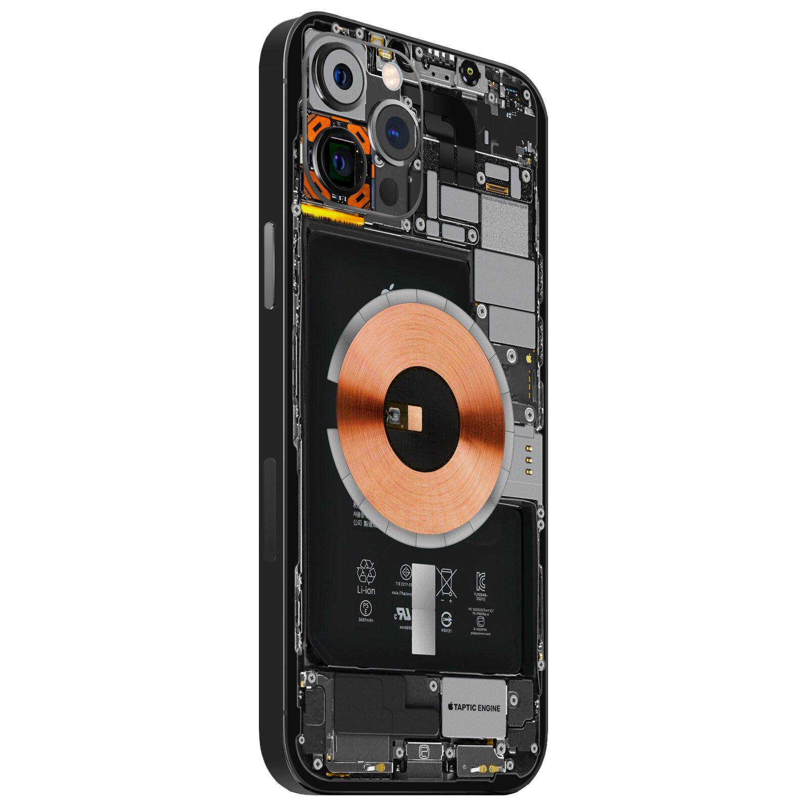 IPhone Transparent Skins Full-body Skin Decal Wrap Cover for Apple ...