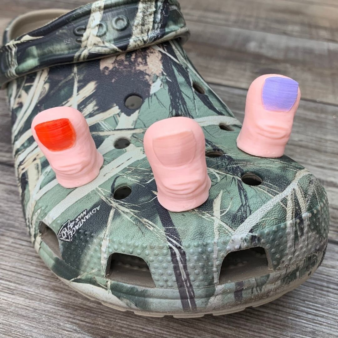 Big Toe Croc Charms (x2) | Fun Shoe Charms | Clog Accessories for Toes ...