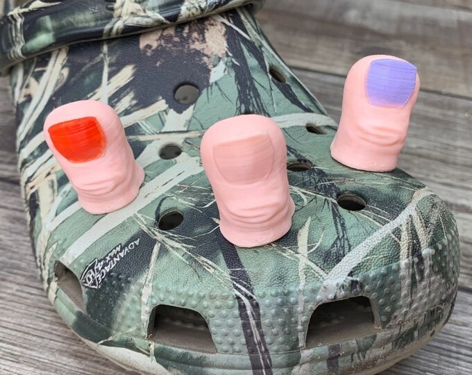 Toe Croc Charm Set Funny Croc Charms Fashion Croc Charms Shoe Charm ...