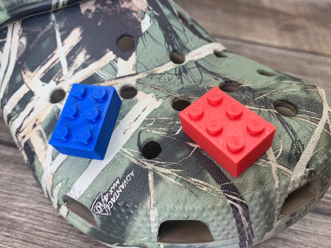 Croc Lego Charm Set of 2 Lego Croc Jibbit for Your Crocs 3D - Etsy