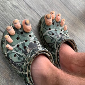 Realistic Toes Charm Set of (10) or (5) for Crocs Hilarious Toe Charms ...