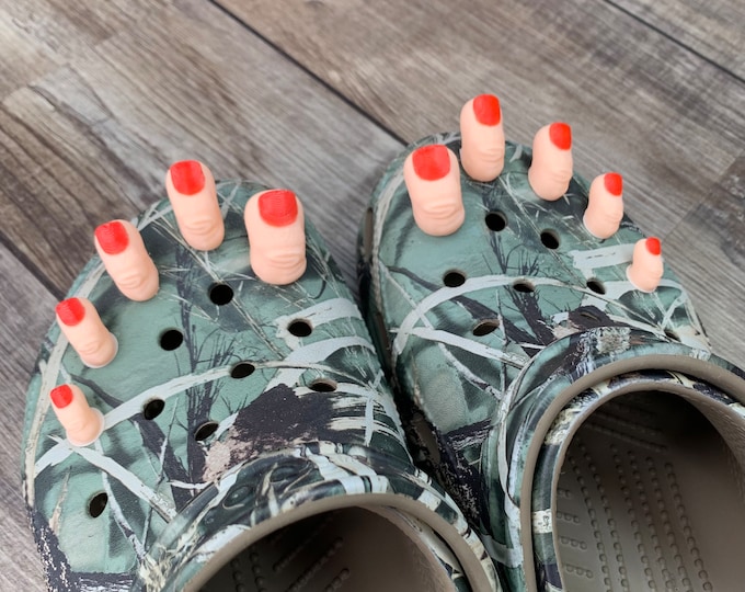 Toe Croc Charm Set Funny Croc Charms Fashion Croc Charms Shoe Charm ...