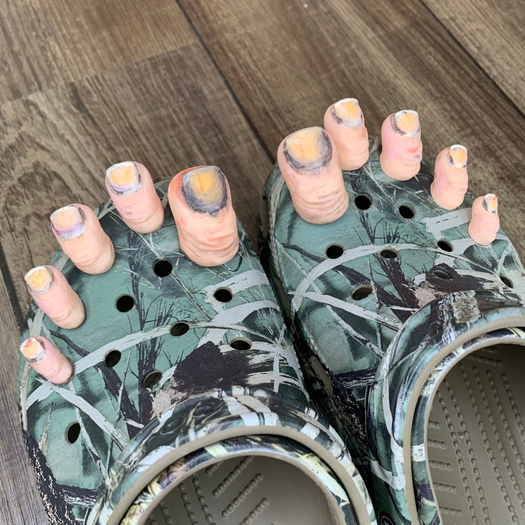 Realistic Toes Charm Set of 10 or 5 for Crocs Hilarious Toe Charms for ...