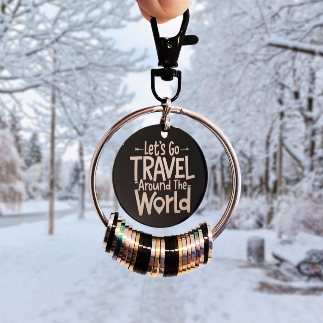 Collect Countries / Cities / Continents Travel Keyring, Travel Keychain ...