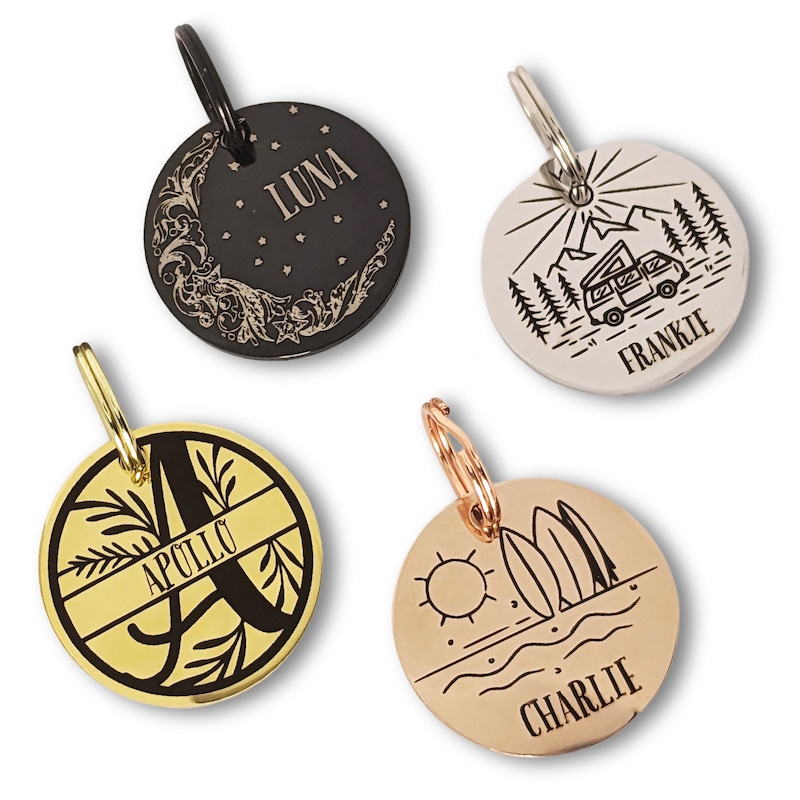 Dog Name Tags - Etsy