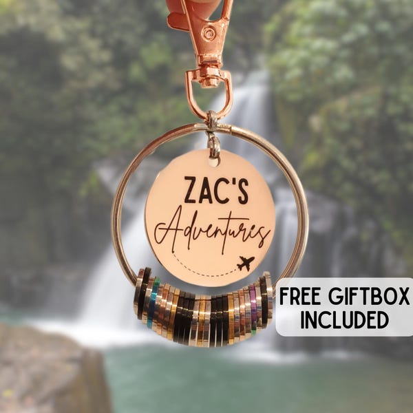 Travel Token Keychain - Etsy
