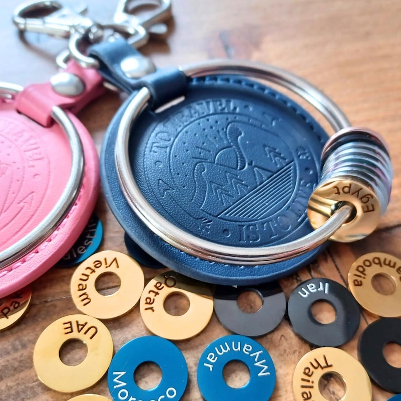 Travel Token Keychain - Etsy