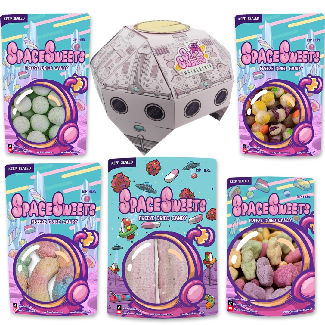 Freeze Dried Sweets SOUR UFO Gift Box | Retro Sweets | Party | Spacesweets | Tiktok | Freeze ...