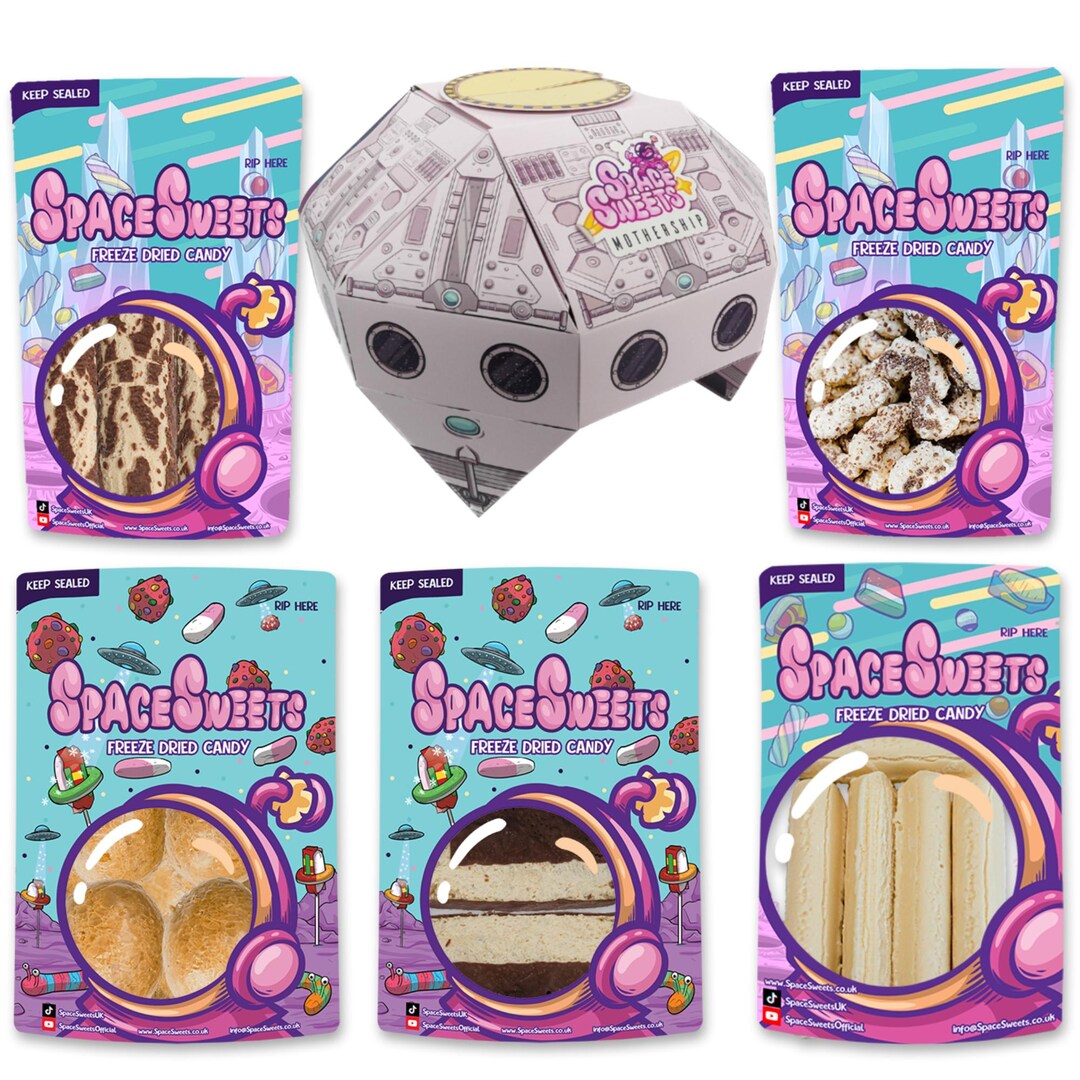 Freeze Dried Chocolate & Caramel Sample Box | Sweets | Party | Spacesweets | Tiktok | Freeze ...