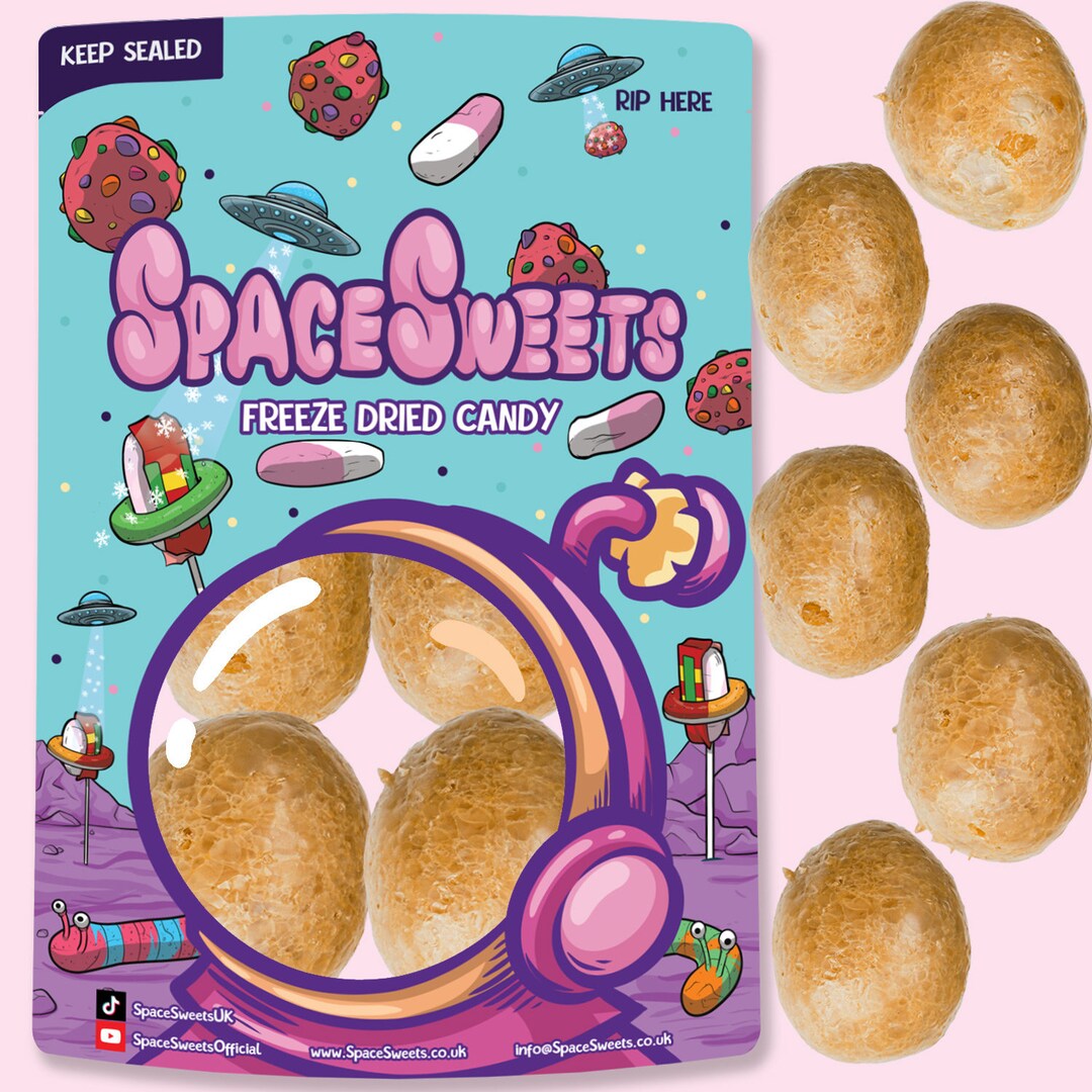 Freeze Dried Candy Werthers Toffee Retro Sweets Halal Sweets Vegetarian Sweets Spacesweets ...