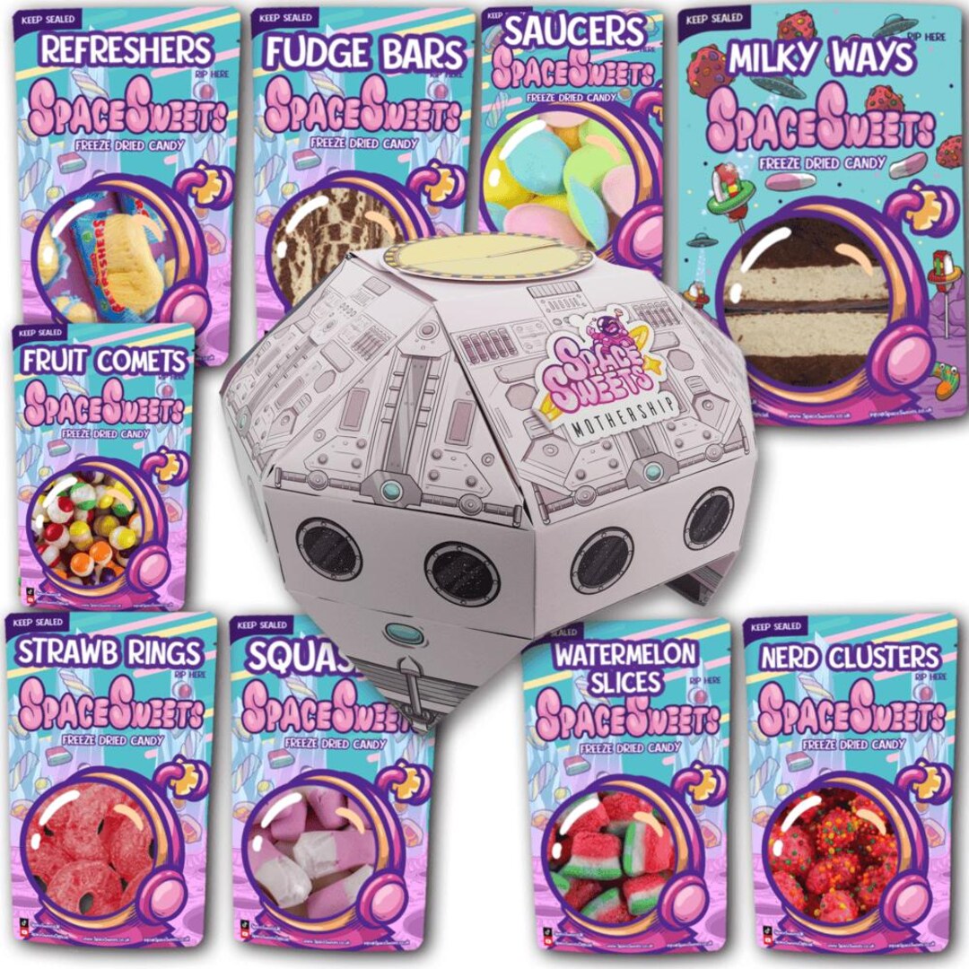 Freeze Dried Sweet UFO Variety Box | 9 Packs | Chocolate, Retro ...