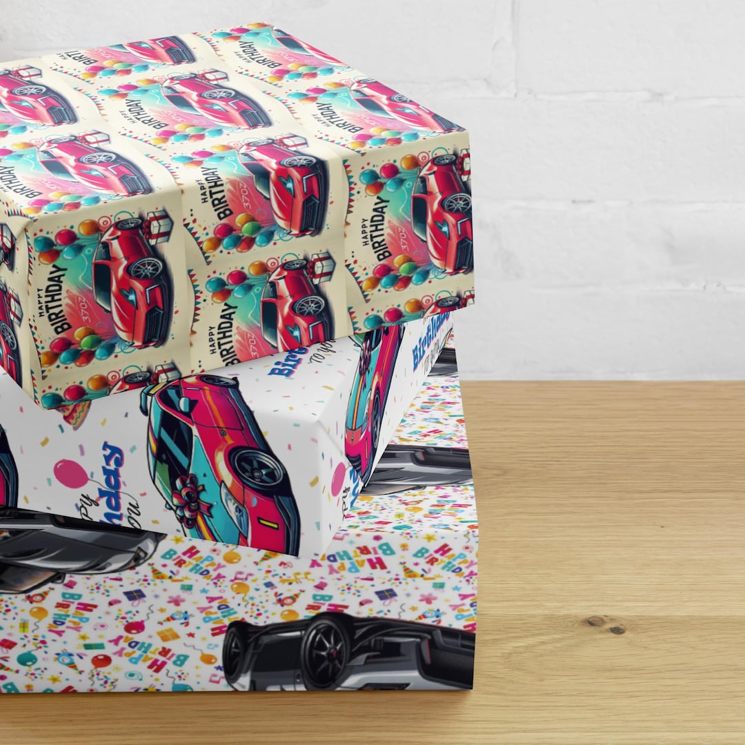 370z 350z JDM Import Birthday Wrapping Paper Sheets - Etsy
