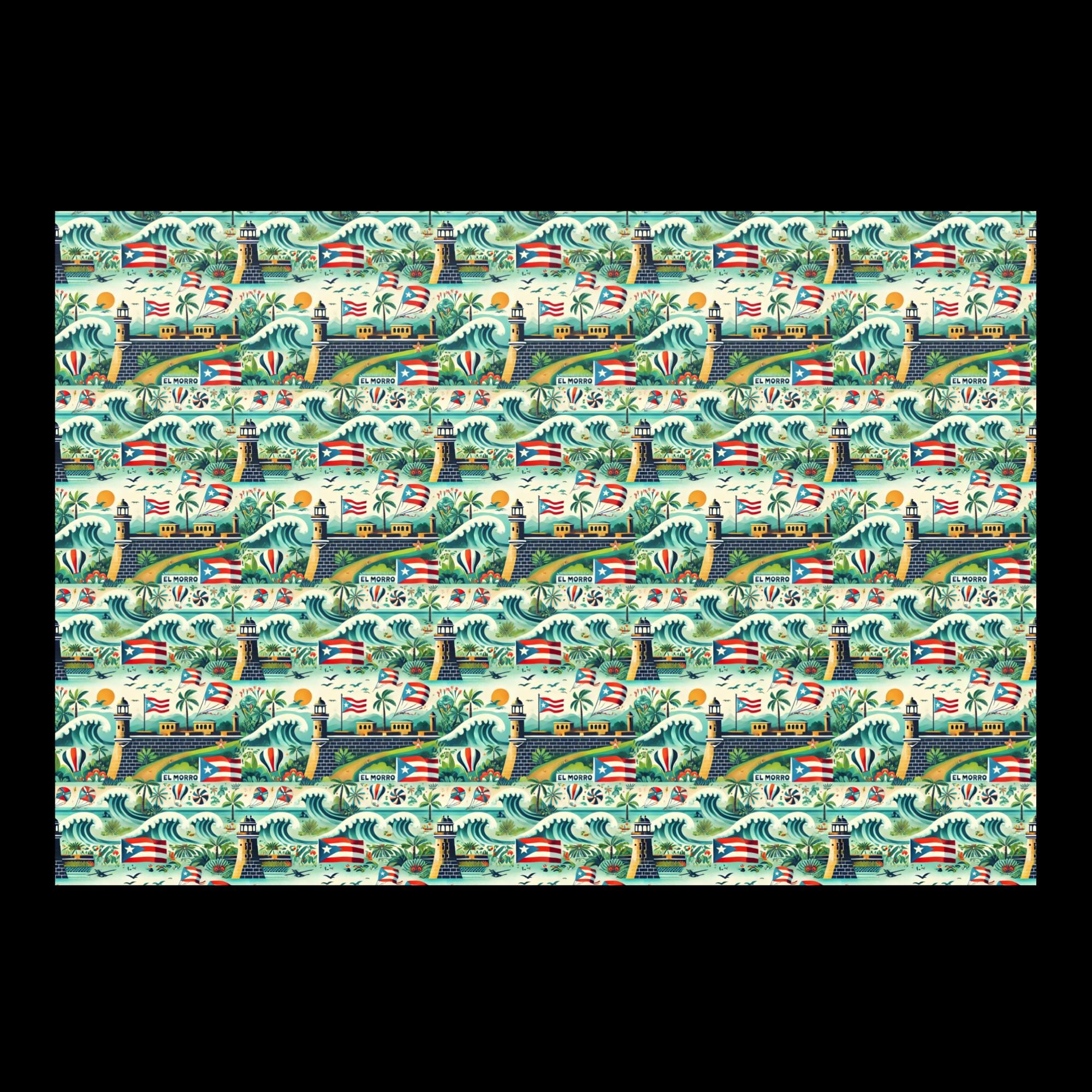 Puerto Rico Isla Del Encanto Christmas Gift Wrapping Paper - Etsy