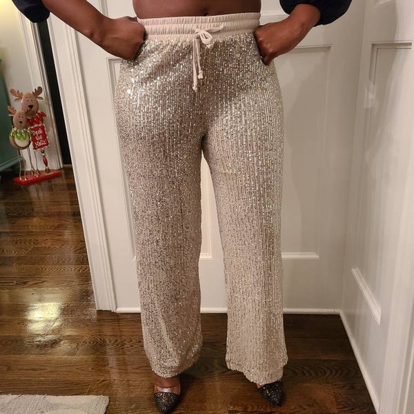 Sequin Joggers - Etsy