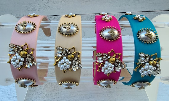 Queen Bee Headband With Gold Accents and Pearls - Etsy