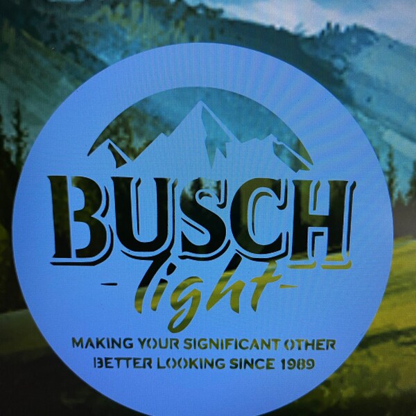 Busch Light Dxf - Etsy
