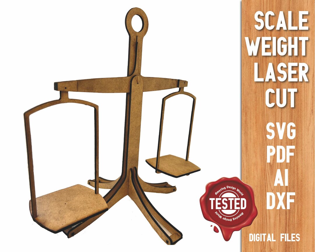 Weight Scale Laser Cut Perfect Digital Download Svg Ai, Pdf - Etsy
