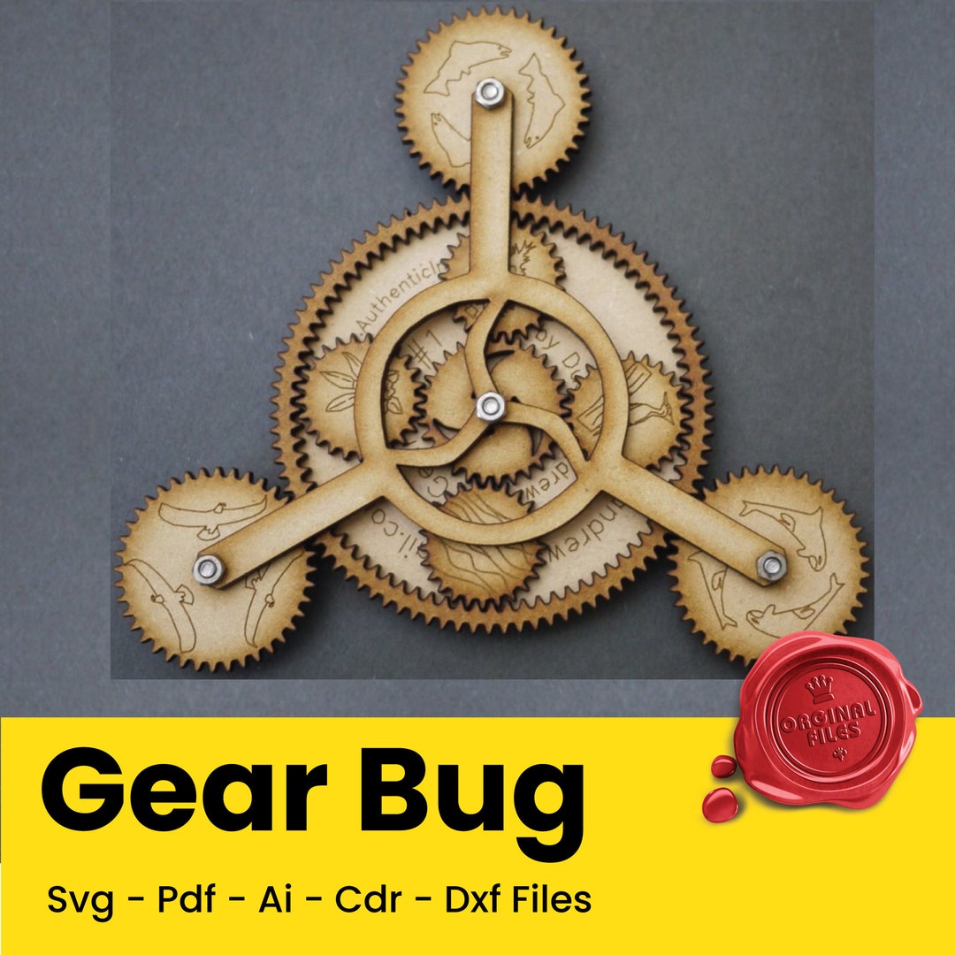 Gear Bug Planetary Gear Fidget Spinner Plans for Laser Cnc - Etsy
