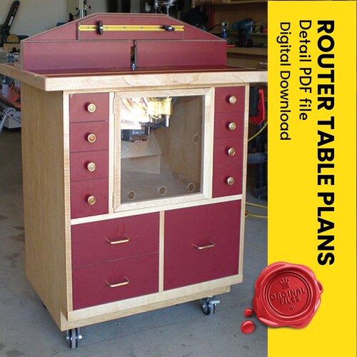 Mobile Router Table Build Plans Woodworking Plans DIY - Etsy Australia
