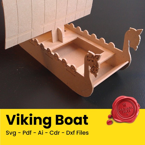 Laser Cut Viking Ship - Etsy UK