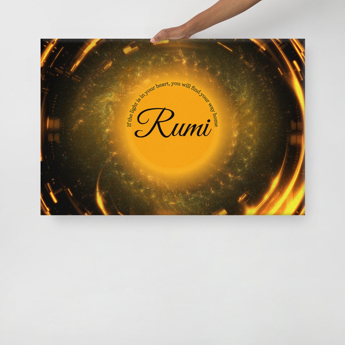 Rumi Wall Art Canvas Sufi Art Print - Etsy