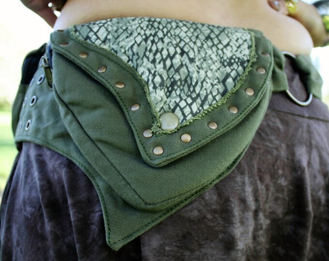 FESTIVAL Utility Belt - FOREST - Vegan Belt, Hippy Fanny Pack, Psy Belt ...