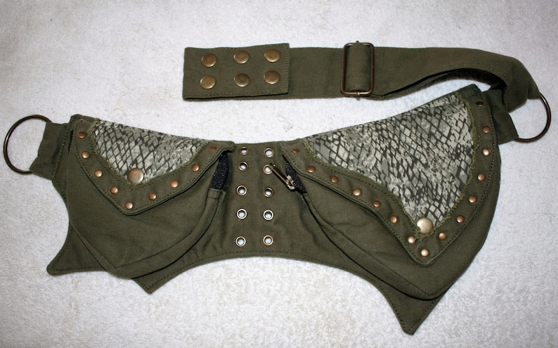 FESTIVAL Utility Belt FOREST Vegan Belt, Hippy Fanny Pack, Psy Belt ...