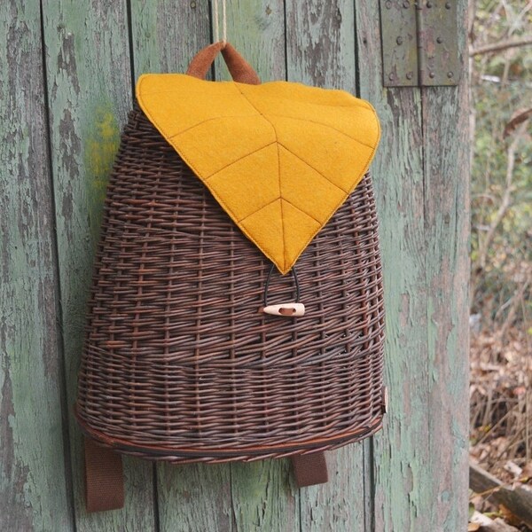 Basket Backpack - Etsy