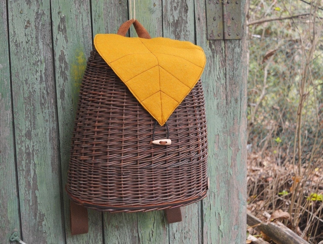 Willow Backpack, Hobbit Backpack, Wicker, Fairy Rucksack With Durable ...