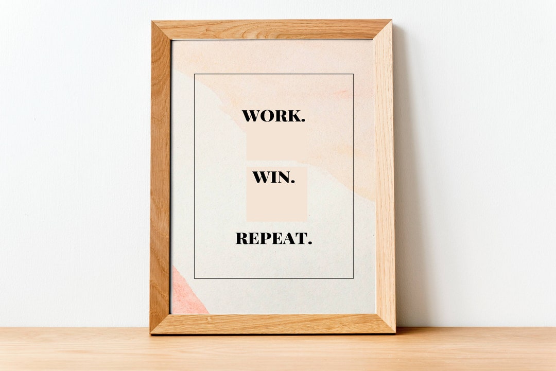 Motivational Work Sign Office Posters Set of 3 Digital Download ...